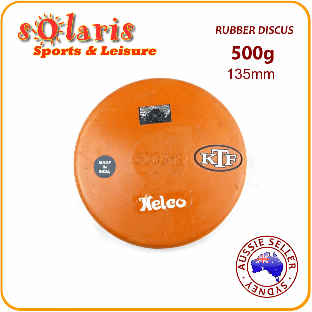500g NELCO Rubber Compound Discus – Solaris Sports & Leisure