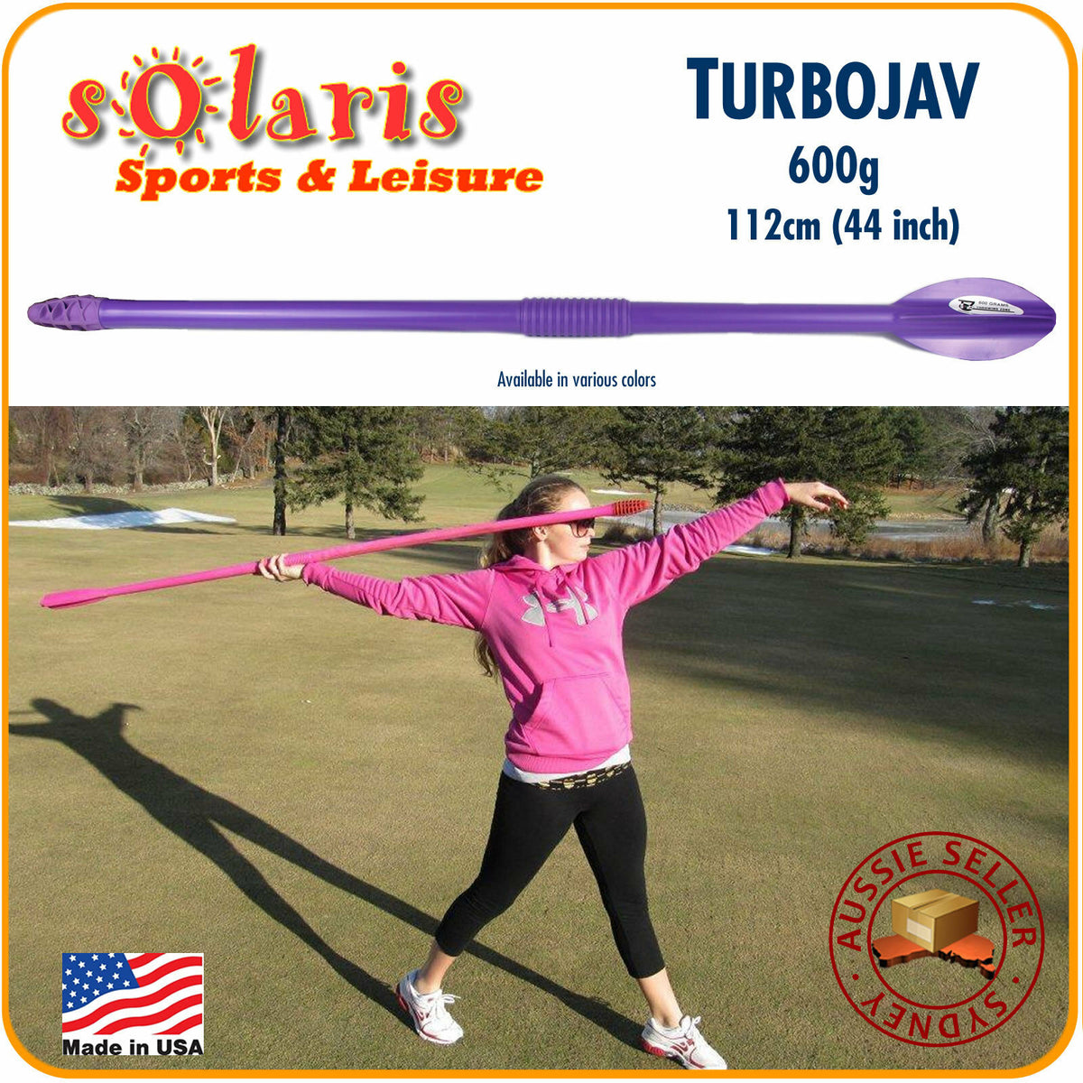 600g TURBOJAV Javelin Throw Training Aid – Solaris Sports & Leisure