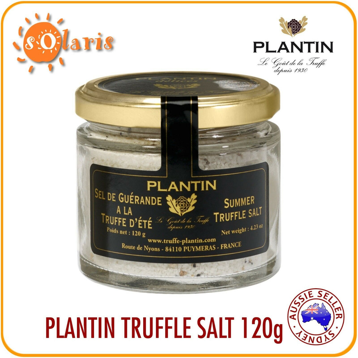 Authentic French PLANTIN Summer Truffle Salt 120g with Real Tuber Aest ...
