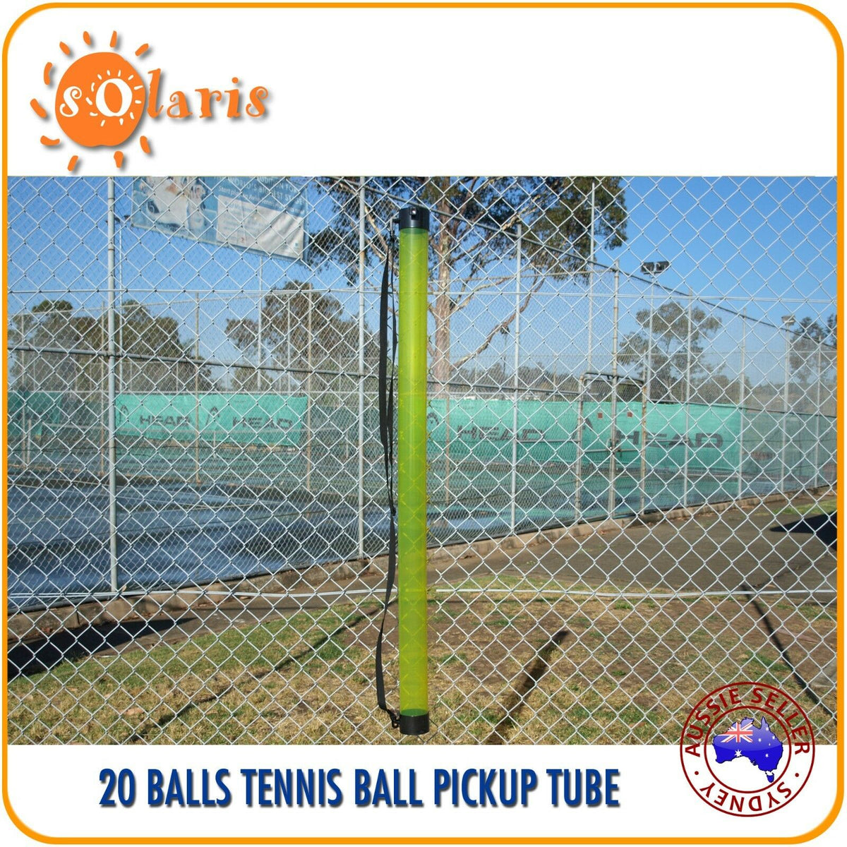 Long Tennis Ball Pickup Tube Holds 20 Balls – Solaris Sports & Leisure