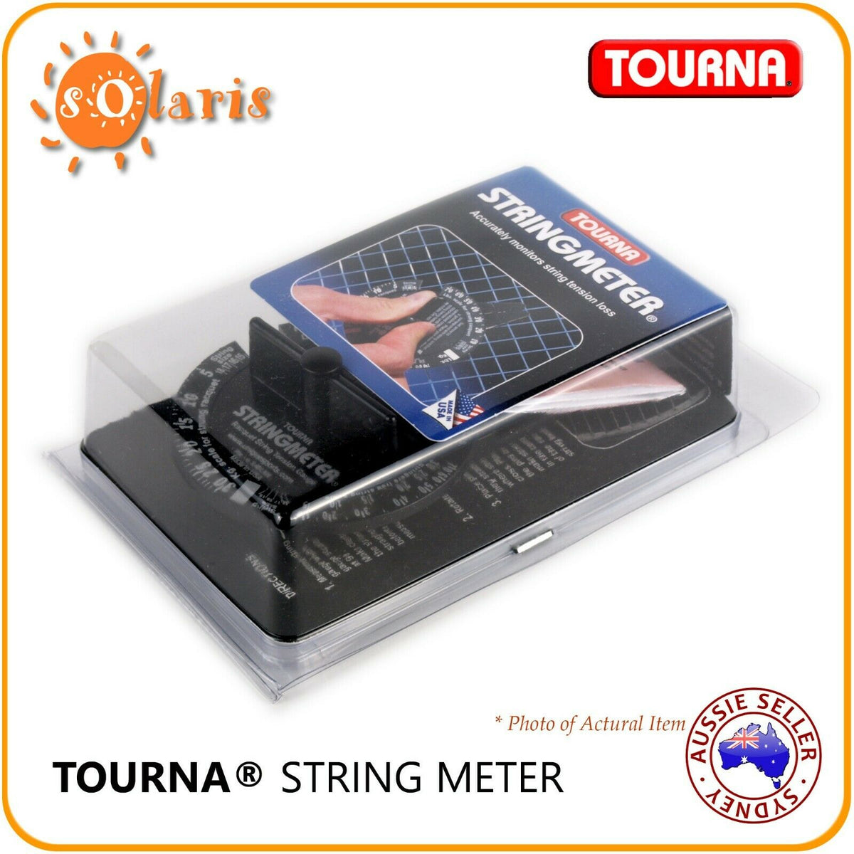 TOURNA STRINGMETER Tennis Racquet String Tension Measuring Device ...