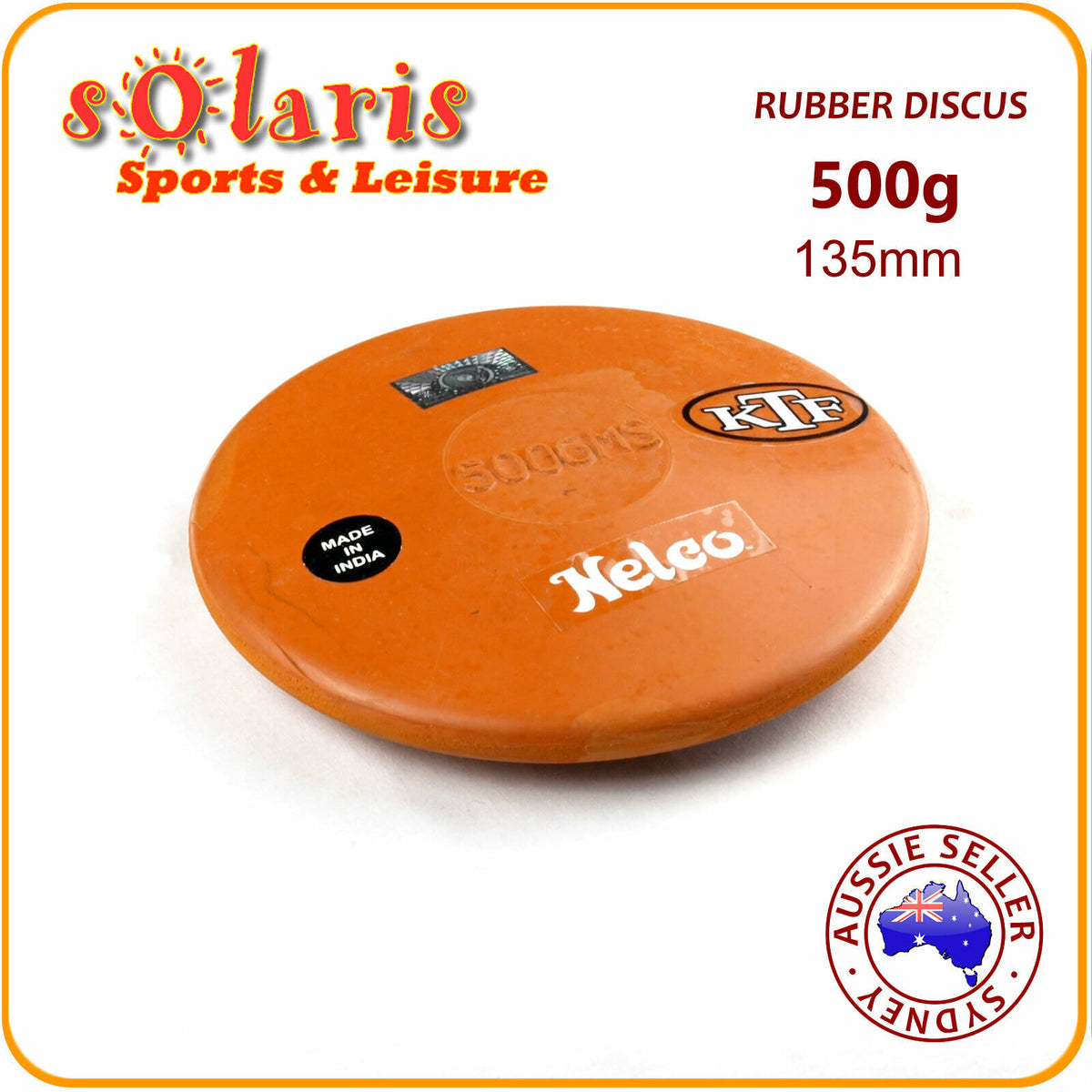 500g NELCO Rubber Compound Discus – Solaris Sports & Leisure