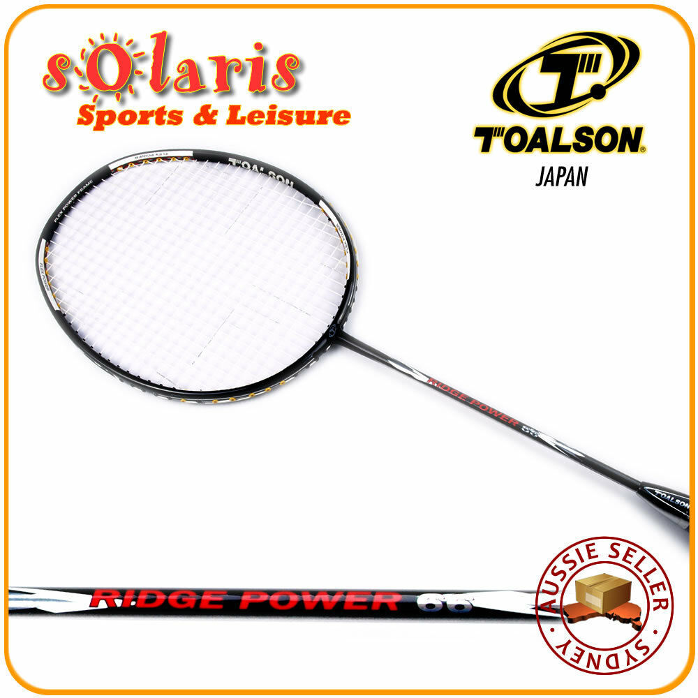 TOALSON RIDGE POWER 66 Full High Modulus Graphite Pro Badminton Racket ...