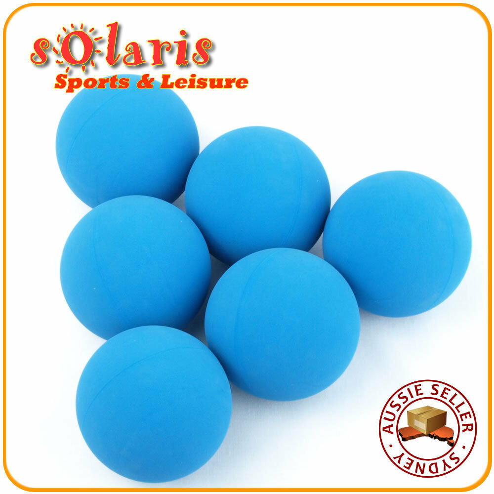 6 x Standard Speed Blue Racquetball Balls Racquet Sport High Bounce Ru ...
