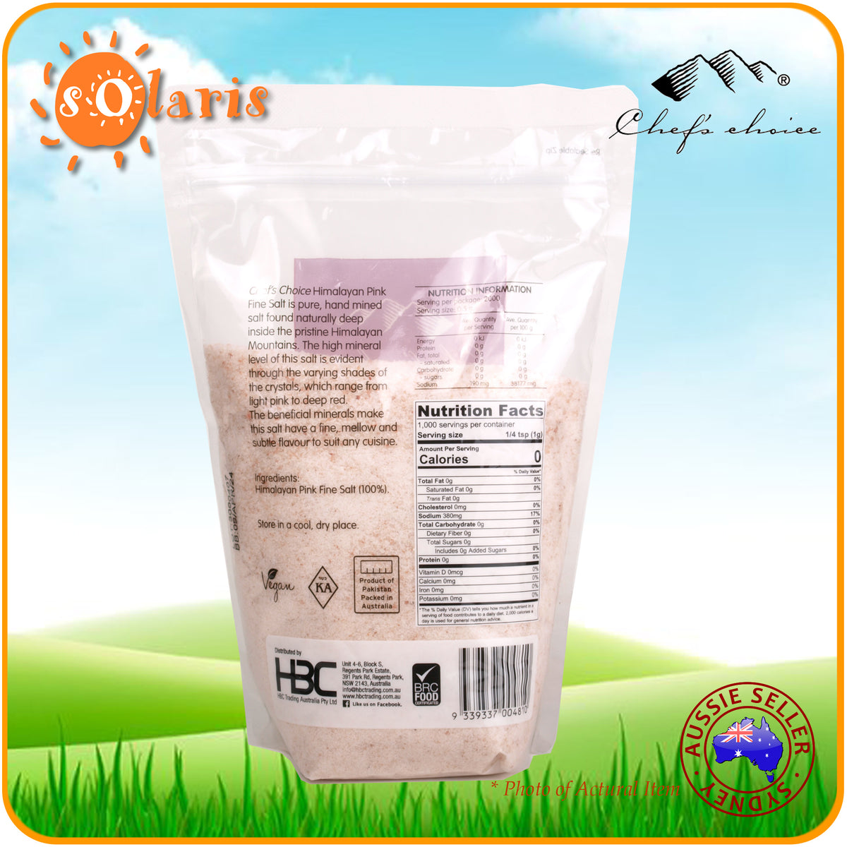 2Kg Chef's Choice Himalayan Pink Rock Salt/Pink Fine Salt All Natural ...