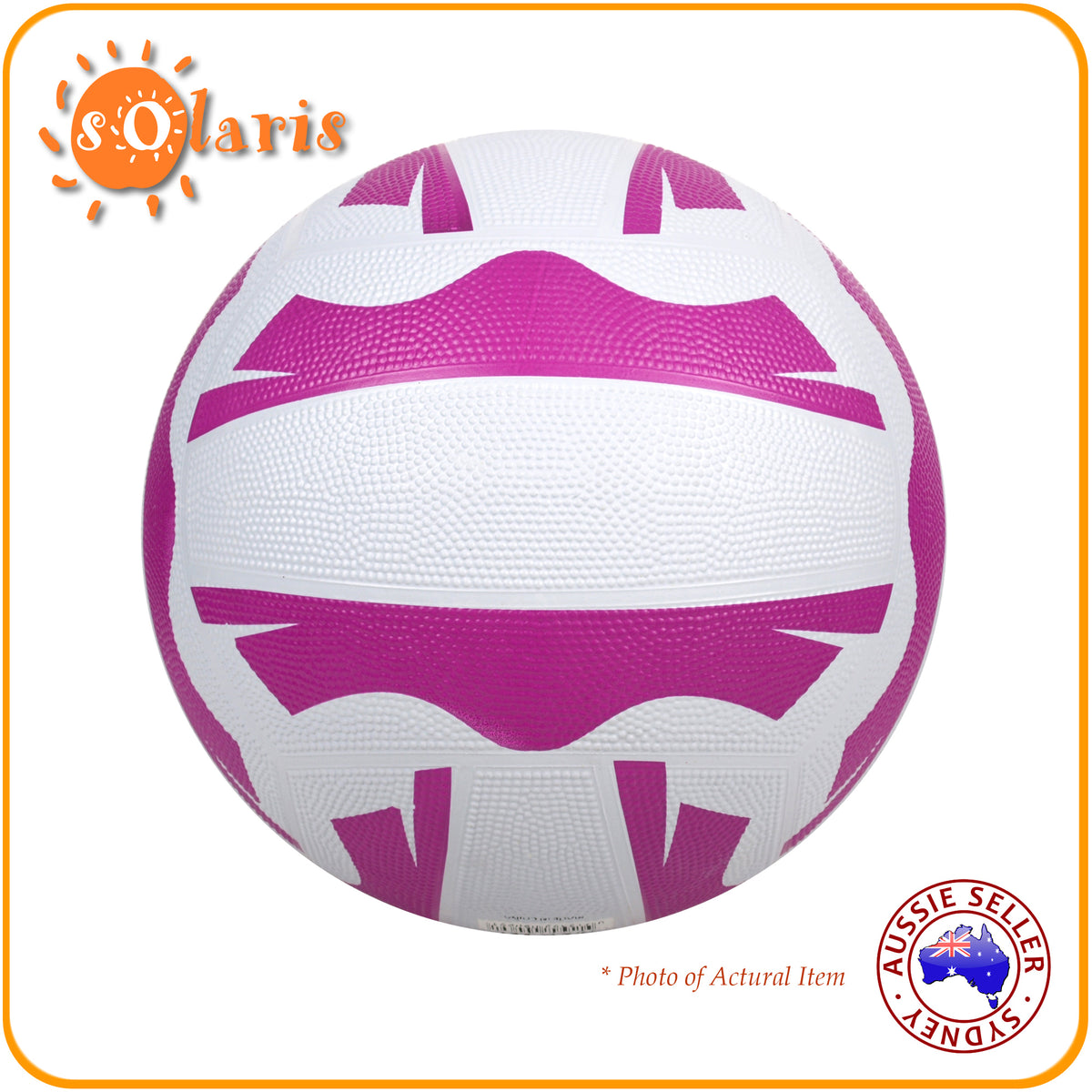 Rubber Netball Size 5 with Super Grip Surface for Indoor Outdoor Train ...