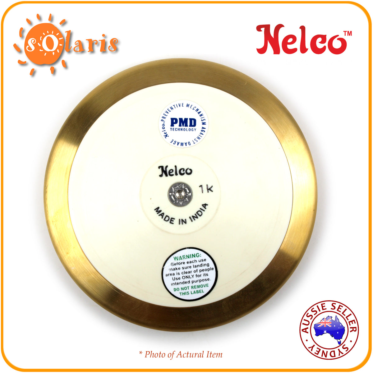 NELCO SUPER SPIN GOLD High Performance Discus Brass Rim - RimGlide 75M ...