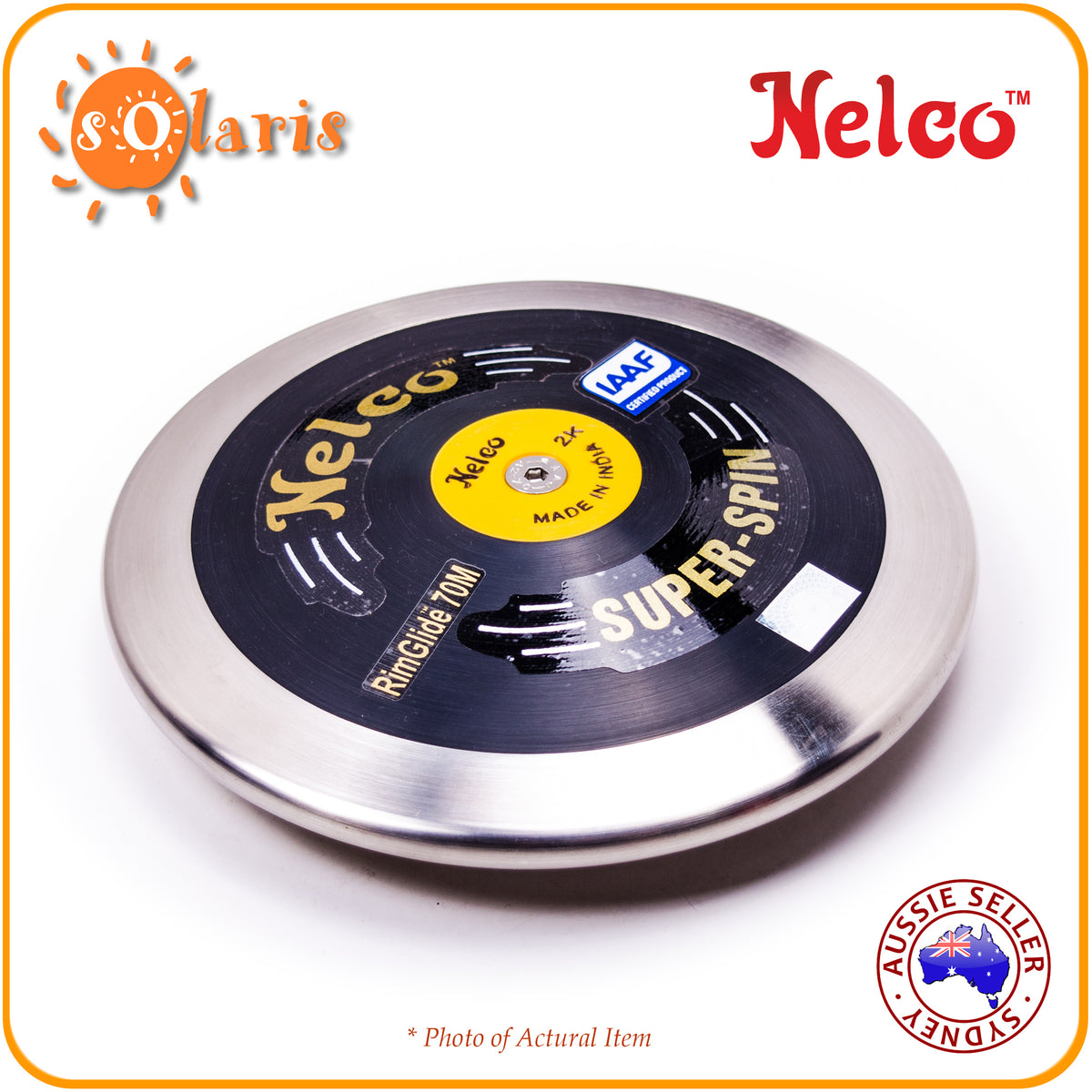 NELCO SUPER SPIN BLACK High Performance Discus - RimGlide 70M – Solaris ...