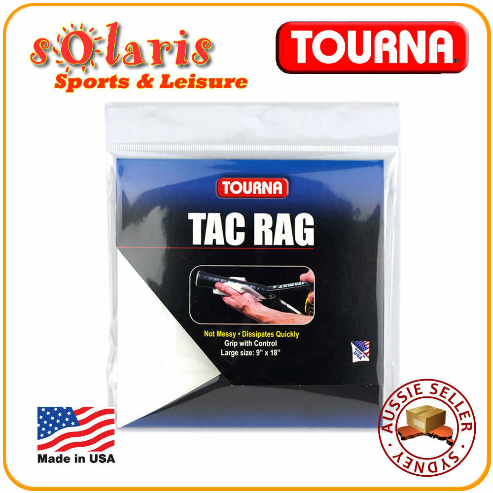 TOURNA TAG RAG Racket Grip Enhancement Beewax Tacky Rag – Solaris ...